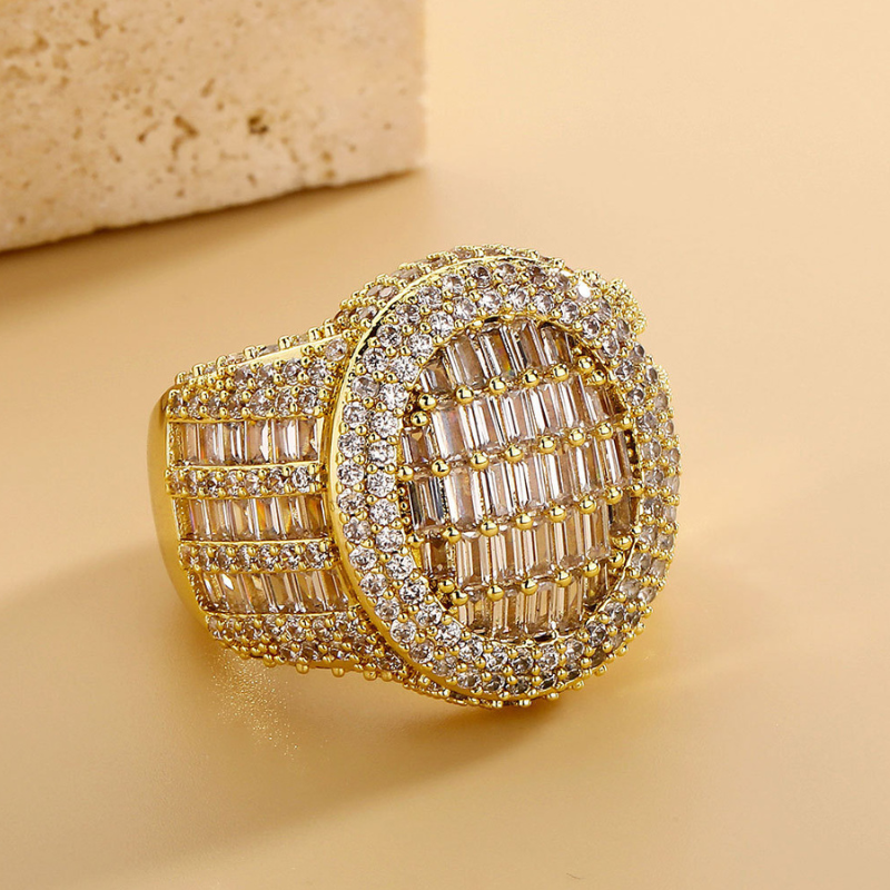 Moissanite Trendtide Trapezoid Square Diamond Close Disc Ring – kankco