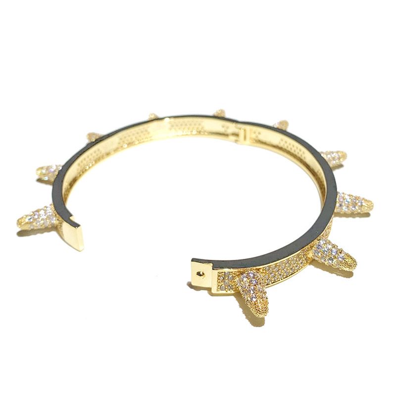 Iced Spike Bangle Bracelet – kankco