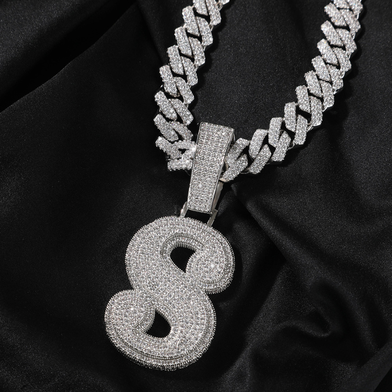 Custom Double Layer Bold Letters Name/Number Pendant – kankco