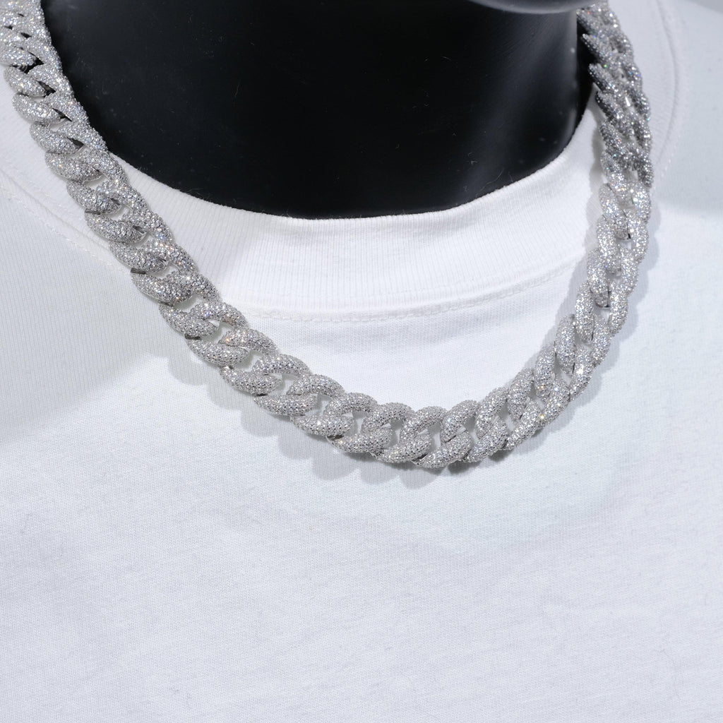 12mm Bubble Micro inlay Cuban Chain – kankco