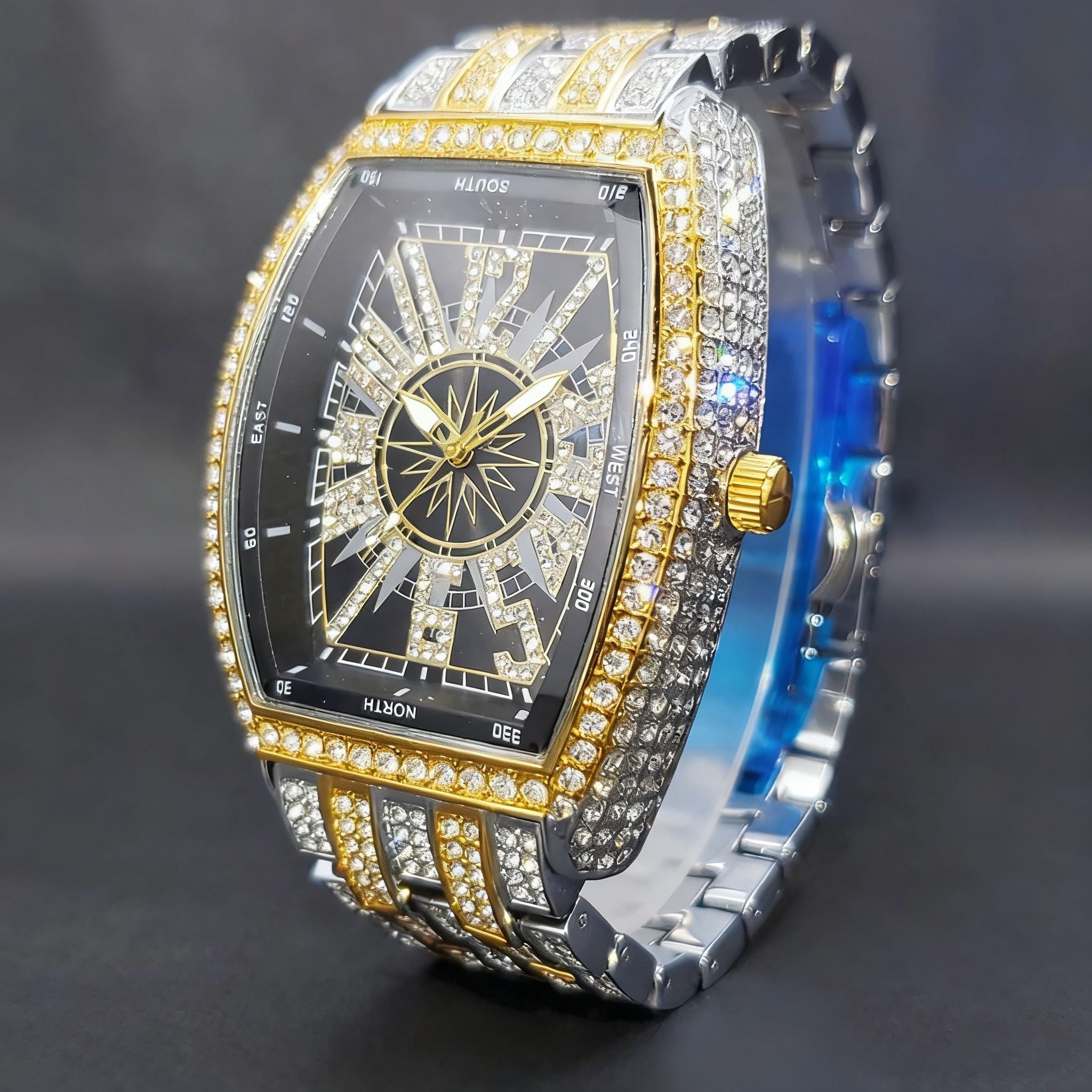 Noir Iced Out Watch – kankco