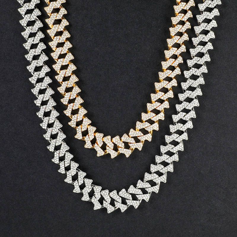 14mm Iced Cuban Spiked Chain – kankco