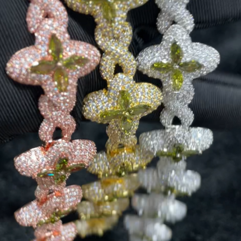Moissanite Clovers Infinite Cross Lucky Chain – kankco