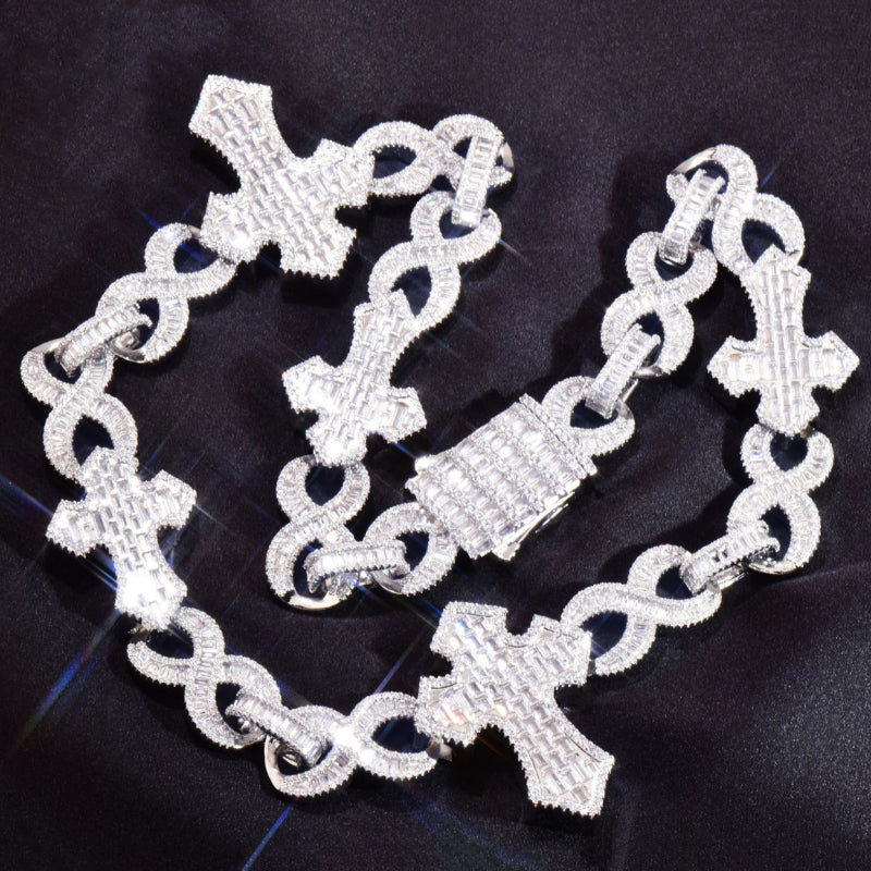 Moissanite Hip Hop Cross Unlimited Cuban Chain – kankco