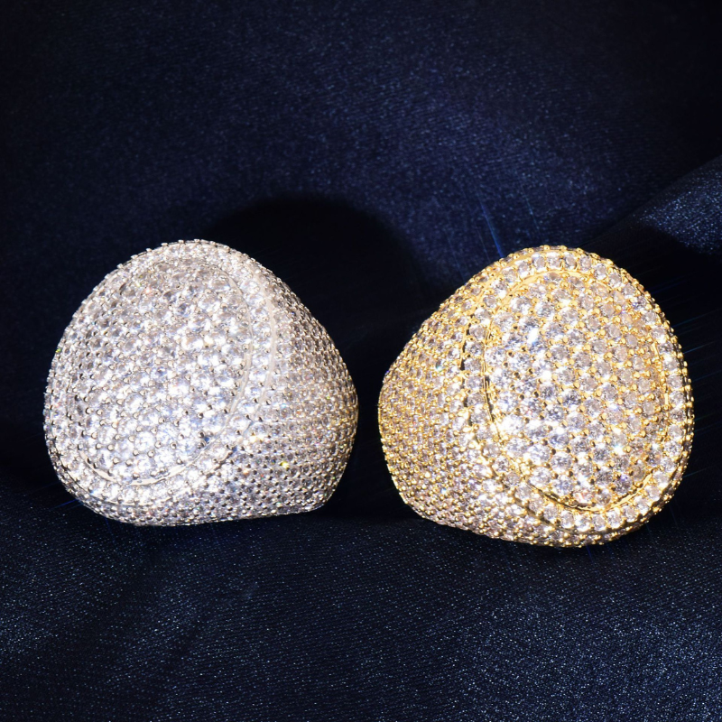 Moissanite Hip Hop Oval Ring – kankco