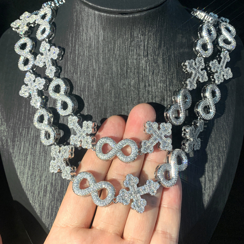 Moissanite Cross Unlimited Cuban Chain – kankco