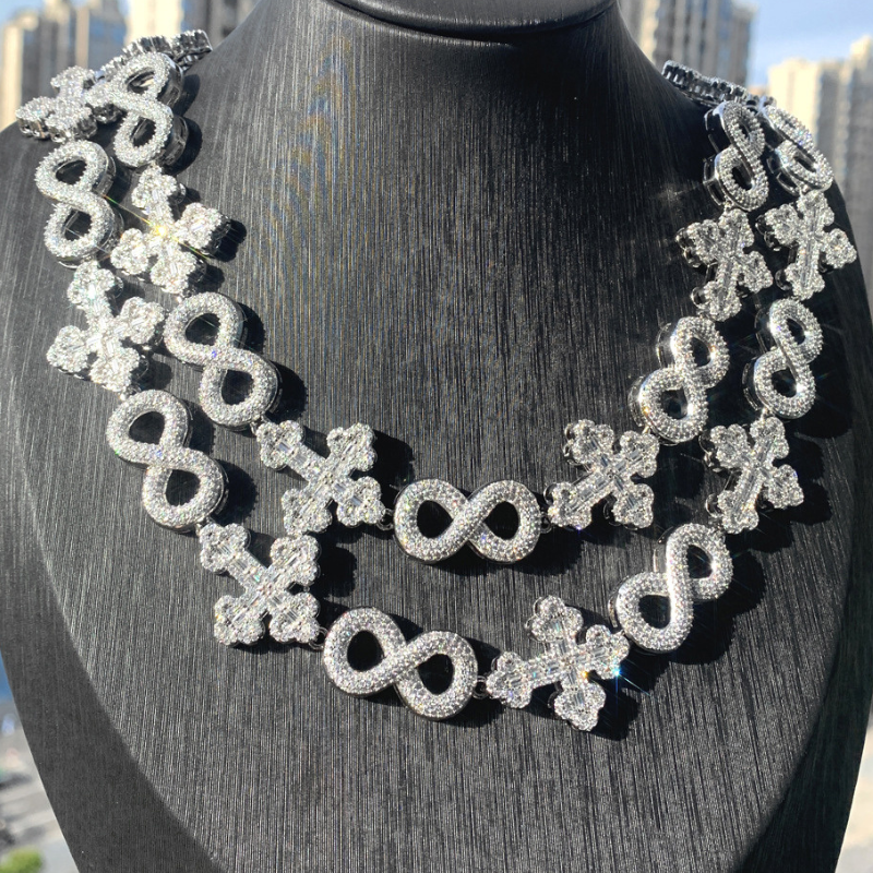 Moissanite Cross Unlimited Cuban Chain – kankco