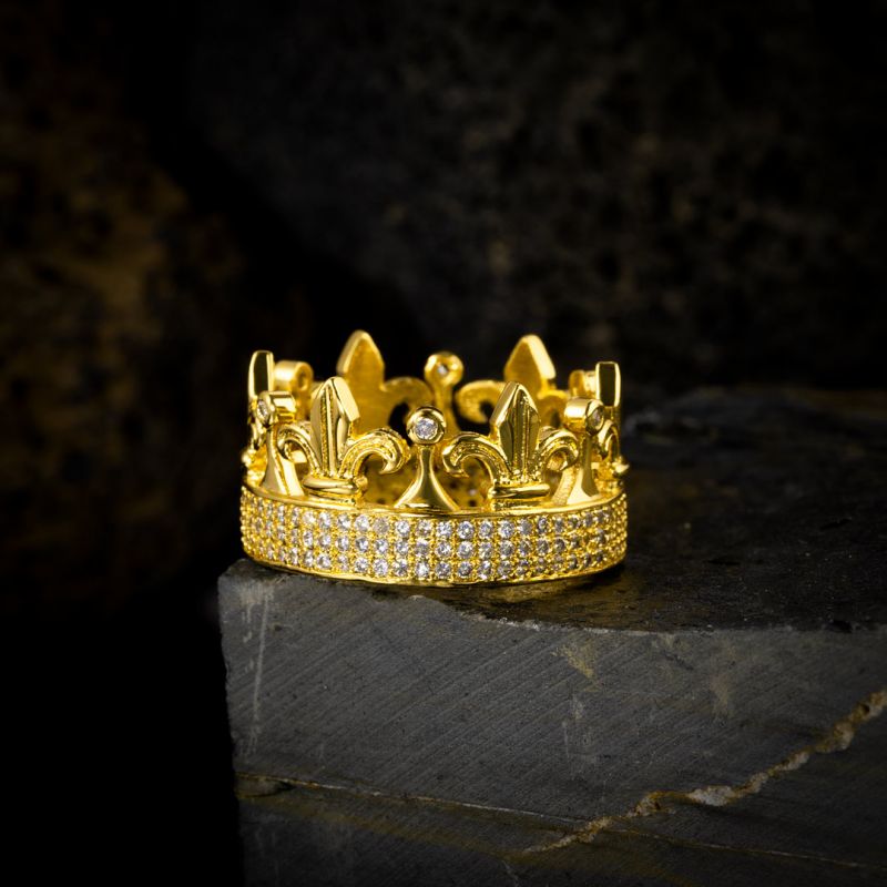 Iced King Crown Ring – kankco
