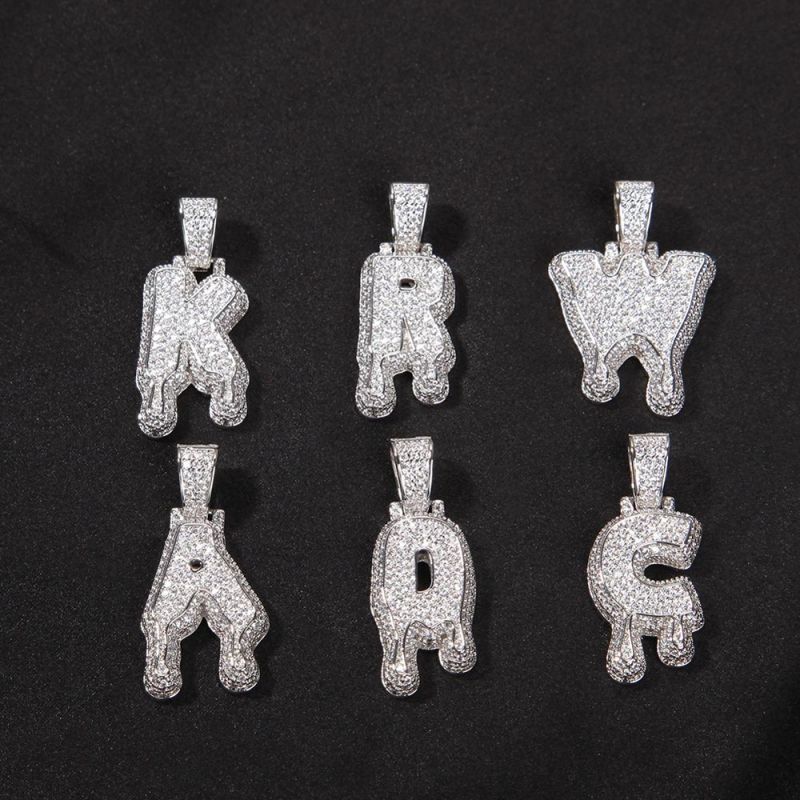 Custom Iced Drip Letters Name Pendant – kankco