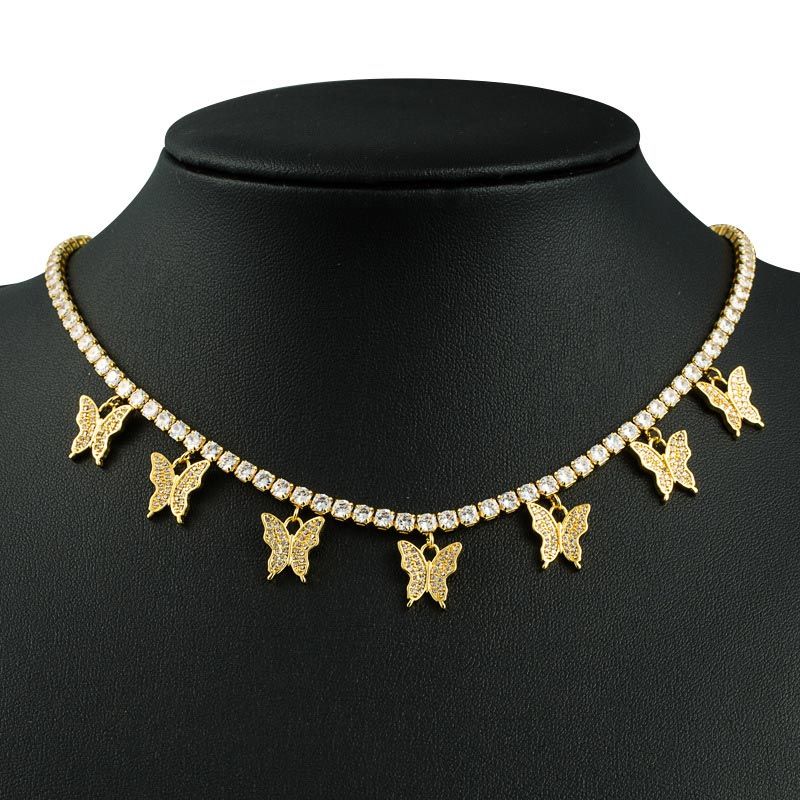 Butterflies Tennis Choker Necklace – kankco